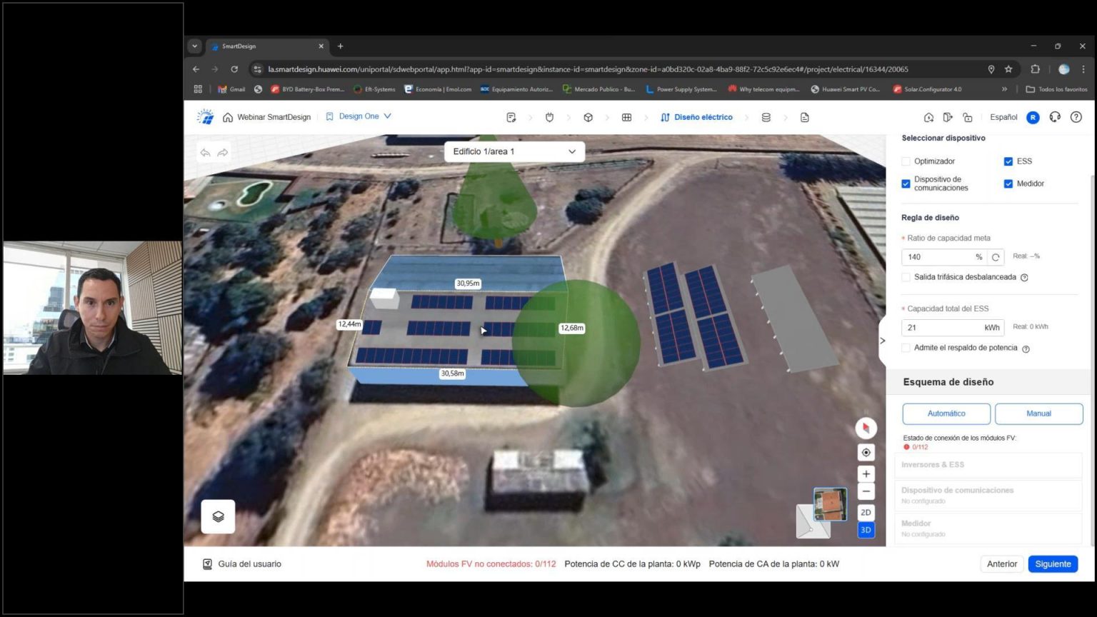 Diseño Solar: Plantas Fotovoltaicas con SmartDesign HUAWEI