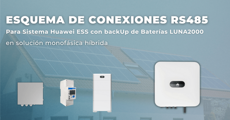 Esquema de conexiones RS485 para Sistema Huawei ESS con BackUp en ...