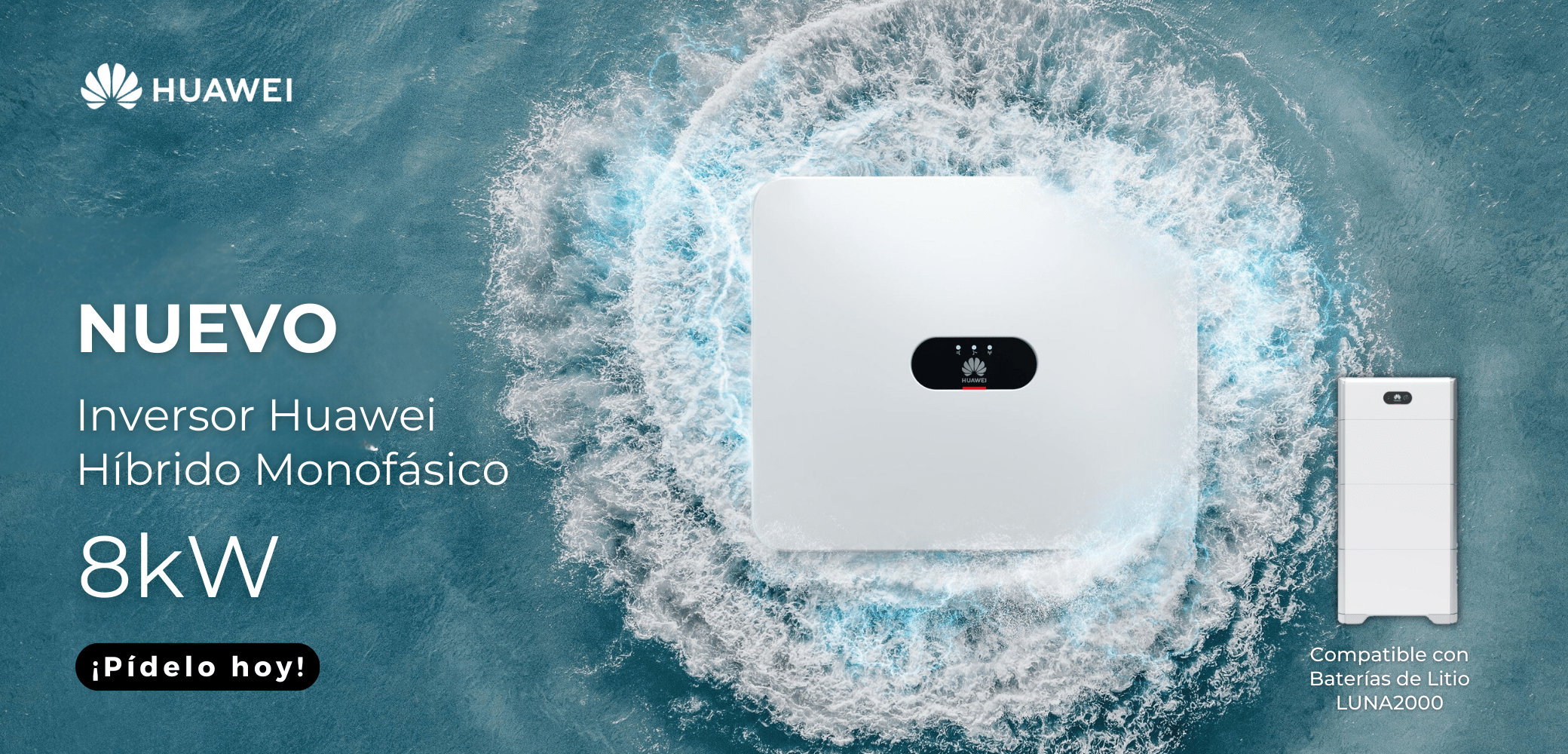 NUEVO Inversor Huawei de 8kW Híbrido Monofásico - SUN2000-8K-LC0