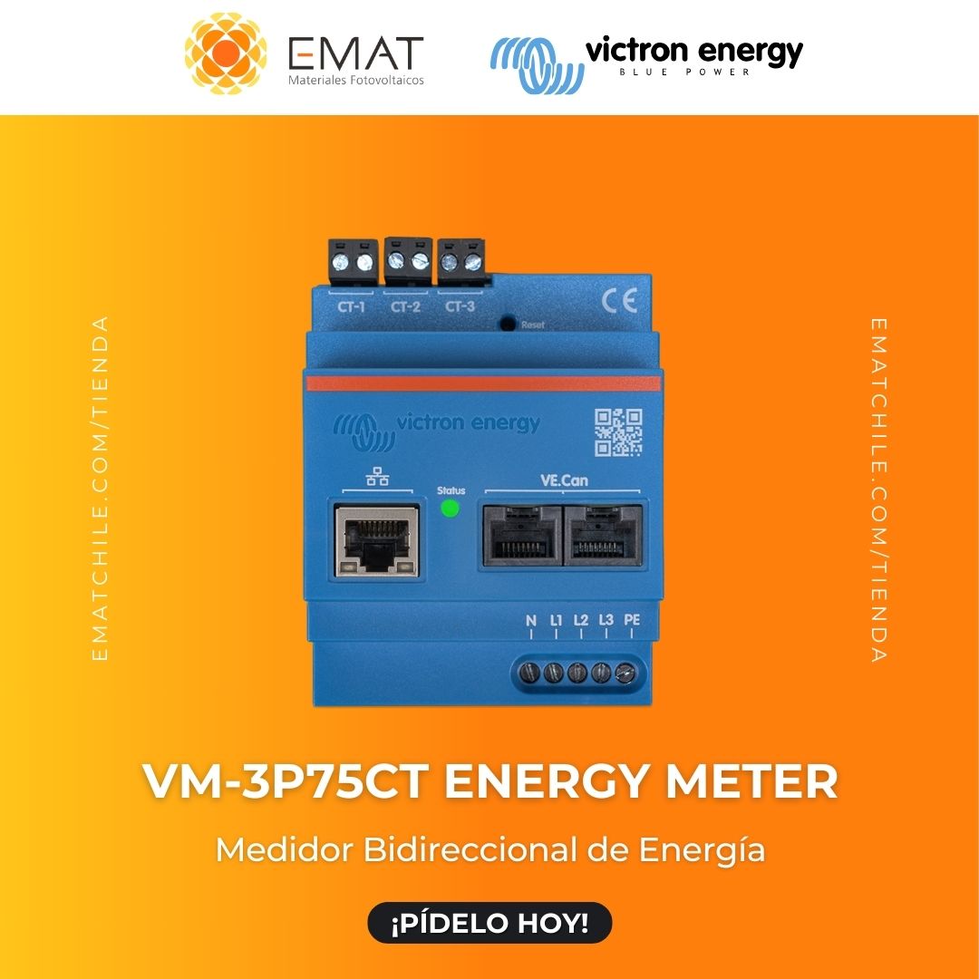 VM-3P75CT Energy Meter de Victron Energy - EMAT Chile